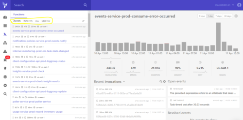 Monitor Lambda Functions Using Dashbird | Docs | Dashbird