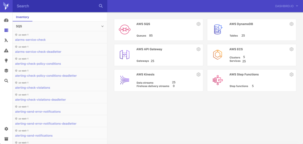 Dashbird App: Improve Your Infrastructure | Docs | Dashbird