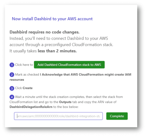 Dashbird App: Improve Your Infrastructure | Docs | Dashbird