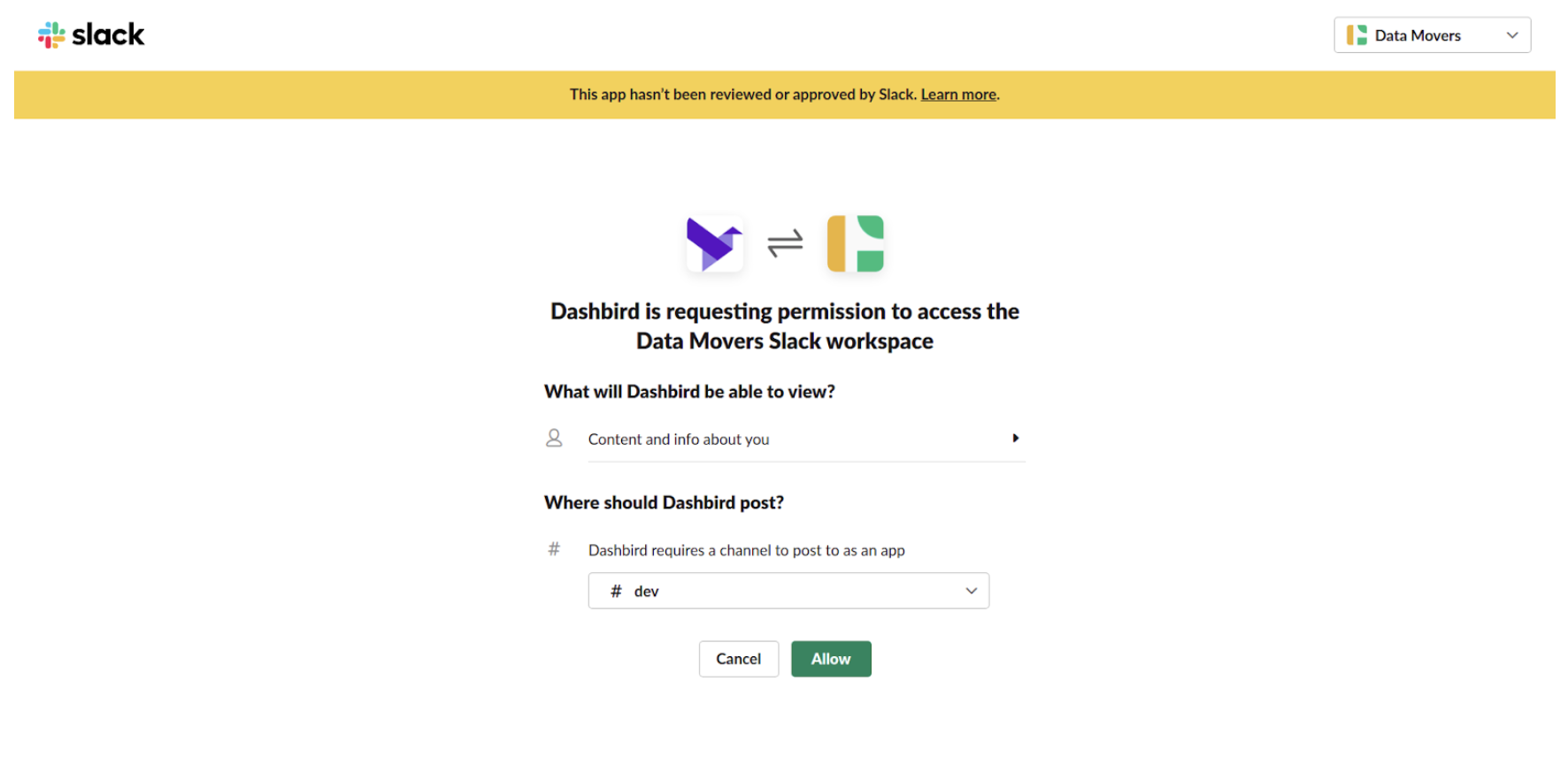 Slack Channel Notifications: Alerts Guide | Docs | Dashbird